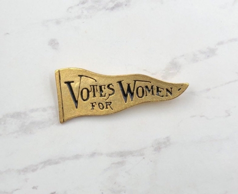 Votes For Women Suffragette Pin, Museum Reproductions Suffragette Pennant